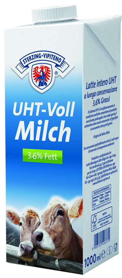 Latte UHT intero - 3,6% - 1l